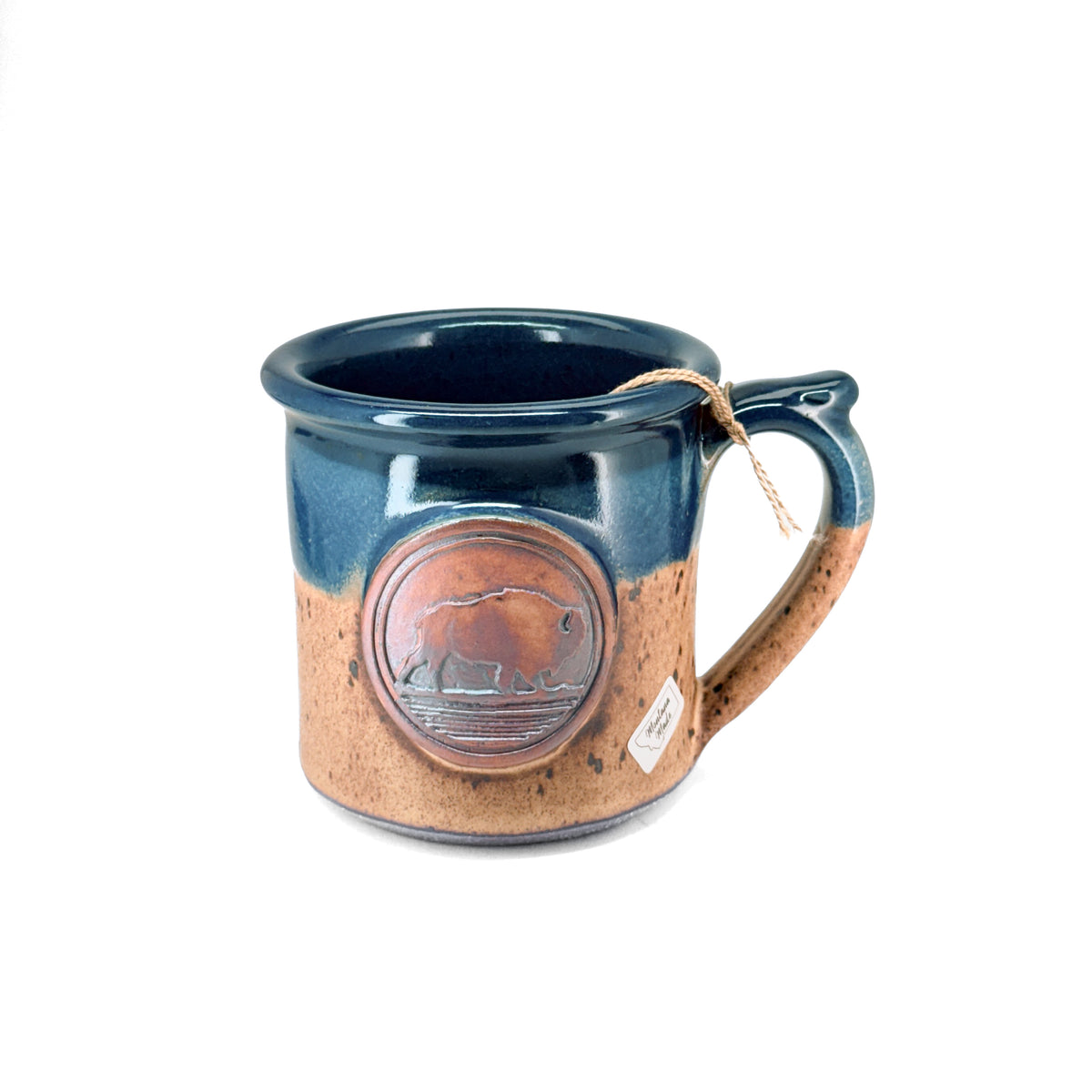 Bison Mug - Handmade Medallion Mugs - Mountain Arts Pottery