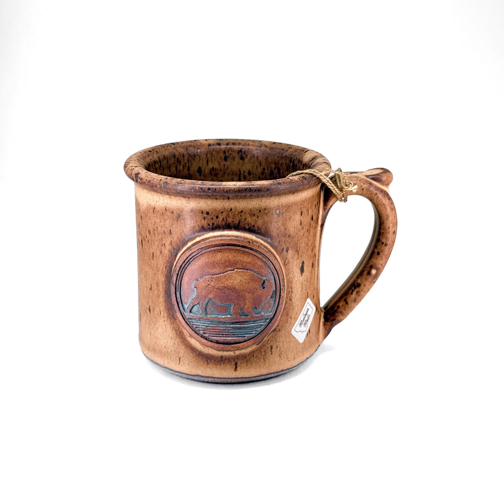 Bison Mug - Handmade Medallion Mugs - Mountain Arts Pottery