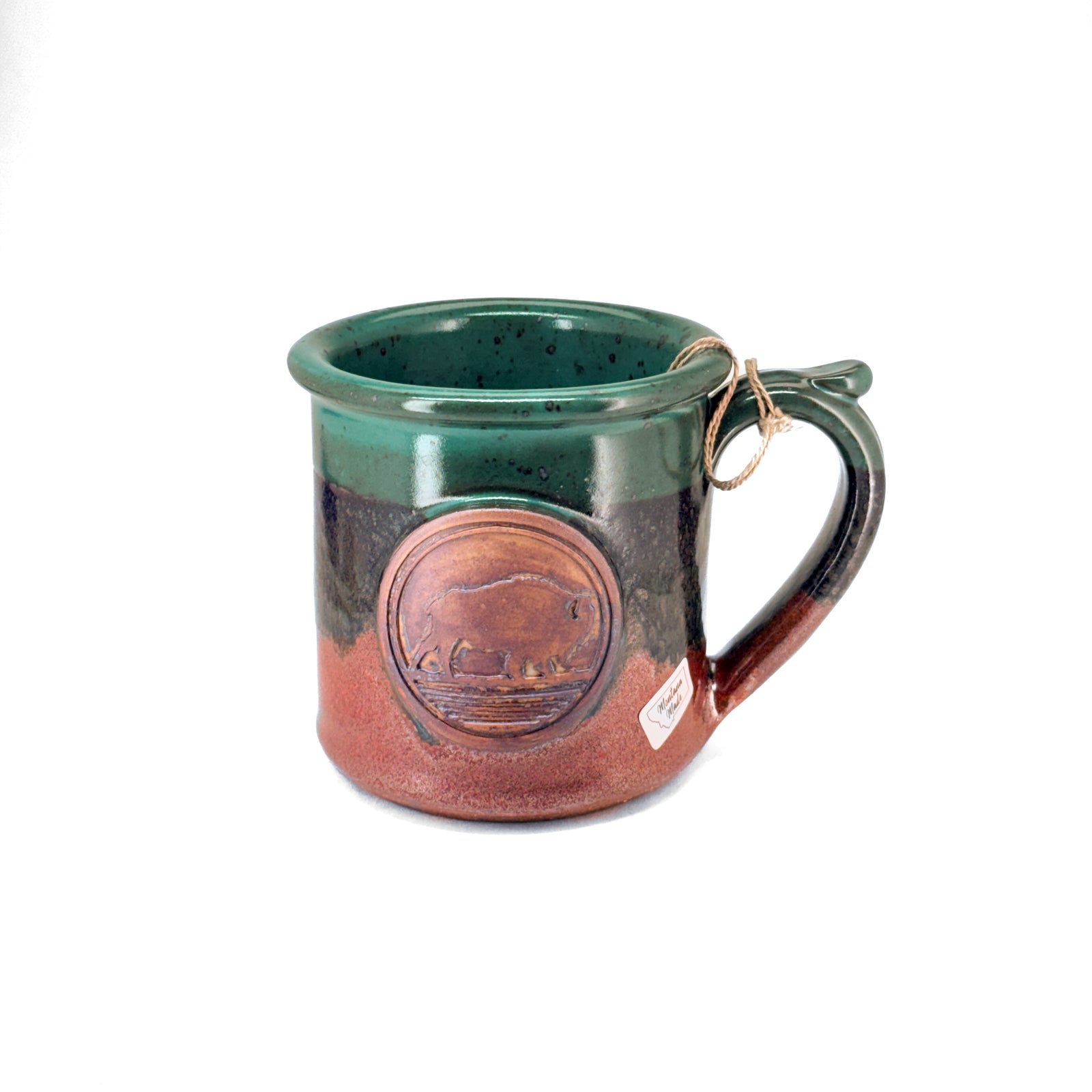 Bison Mug - Handmade Medallion Mugs - Mountain Arts Pottery