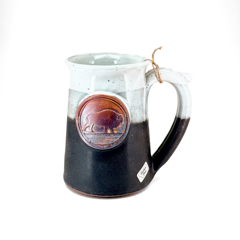 Bison Mug - Handmade Medallion Mugs - Mountain Arts Pottery