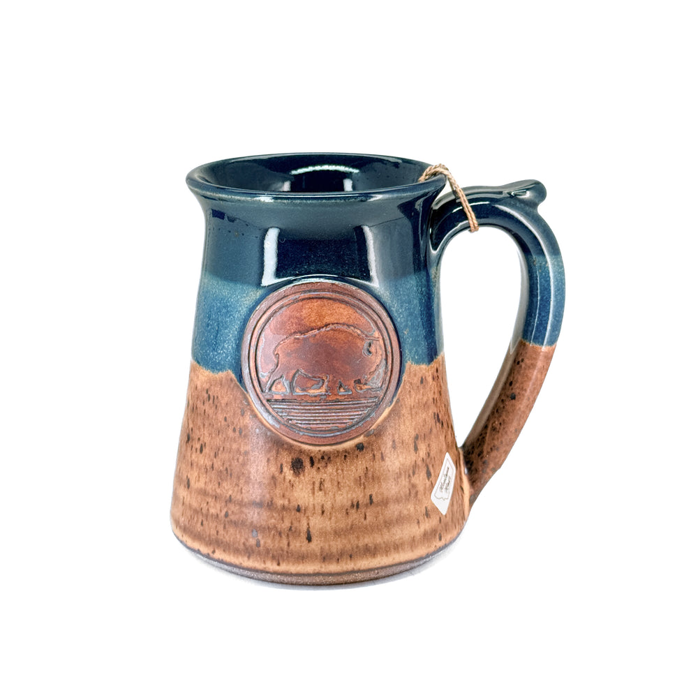 Bison Mug - Handmade Medallion Mugs - Mountain Arts Pottery