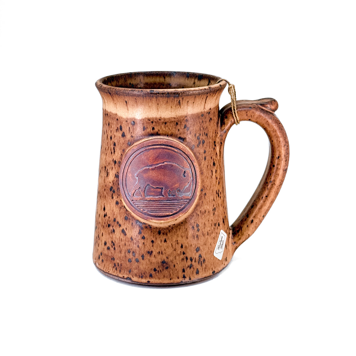 Bison Mug - Handmade Medallion Mugs - Mountain Arts Pottery