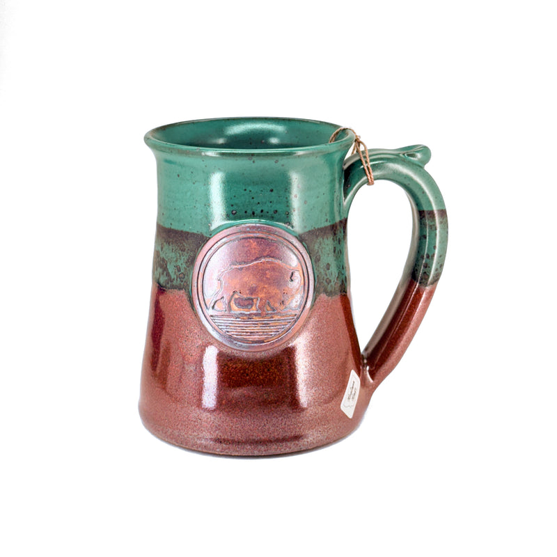 Bison Mug - Handmade Medallion Mugs - Mountain Arts Pottery