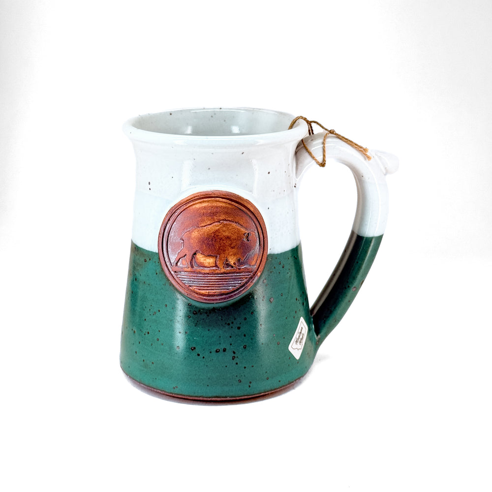 Bison Mug - Handmade Medallion Mugs - Mountain Arts Pottery
